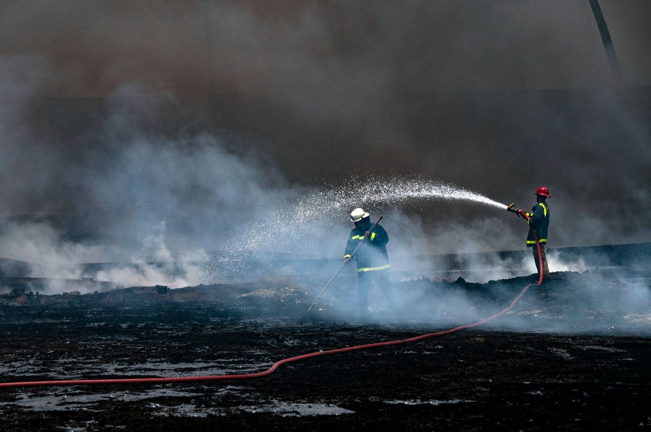 Raging fire consumes 4th tank at Cuba oil storage facility