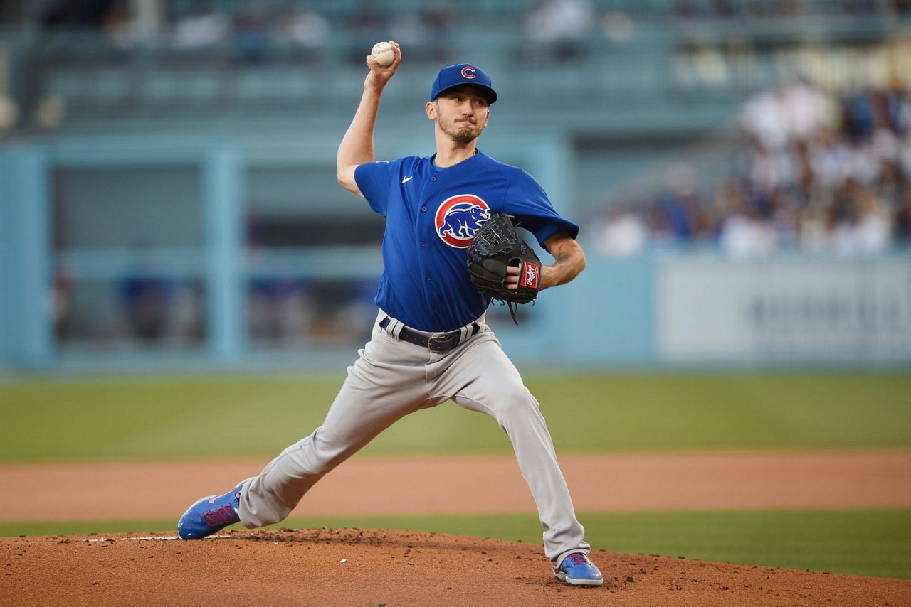 Cubs' Zach Davies has no-hitter through 6 innings vs Dodgers