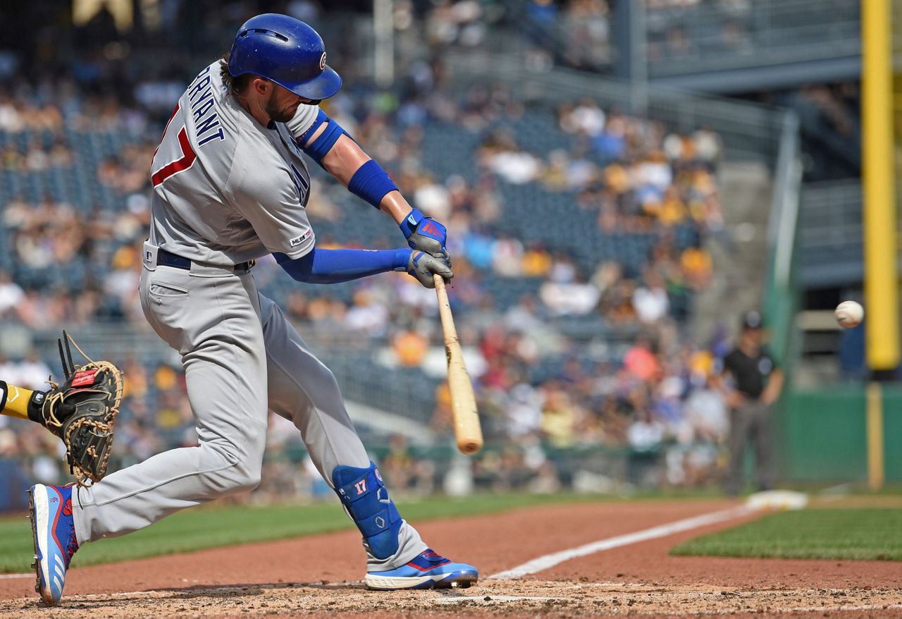 Bat buddies: Bryant used Alonso's bat during Mets-Cubs game