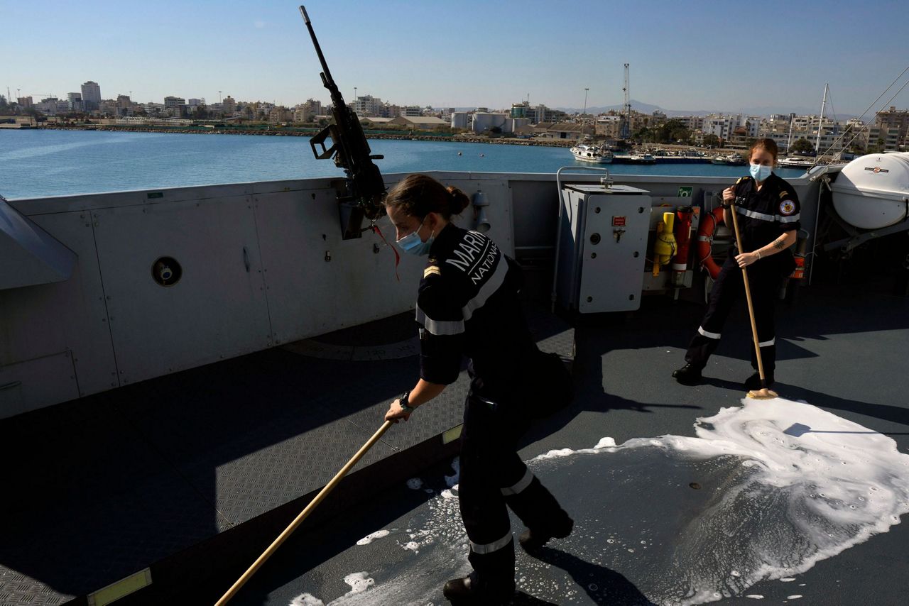 France flexes muscle, puts warship in eastern Mediterranean