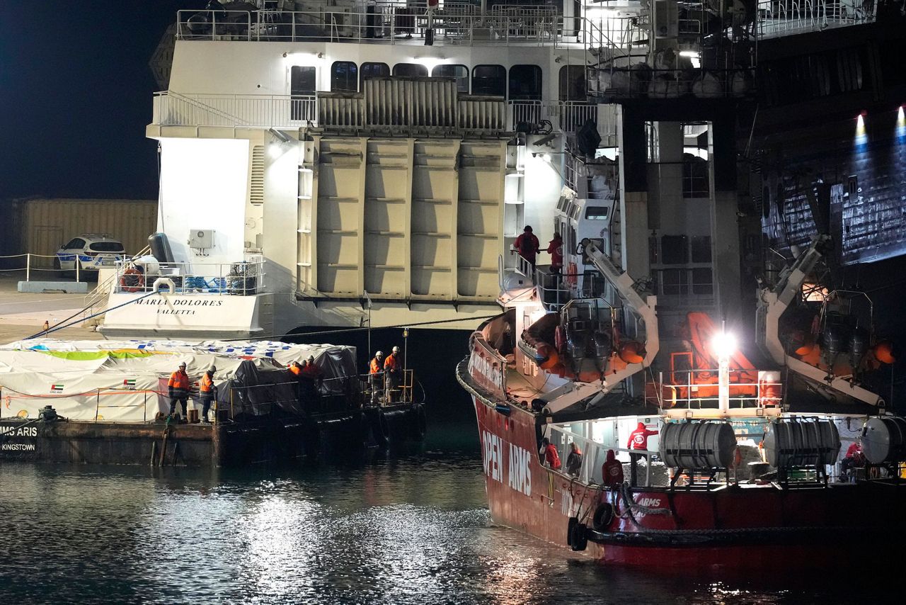 An effort to get aid to Gaza by sea is moving ahead. But the first ship ...