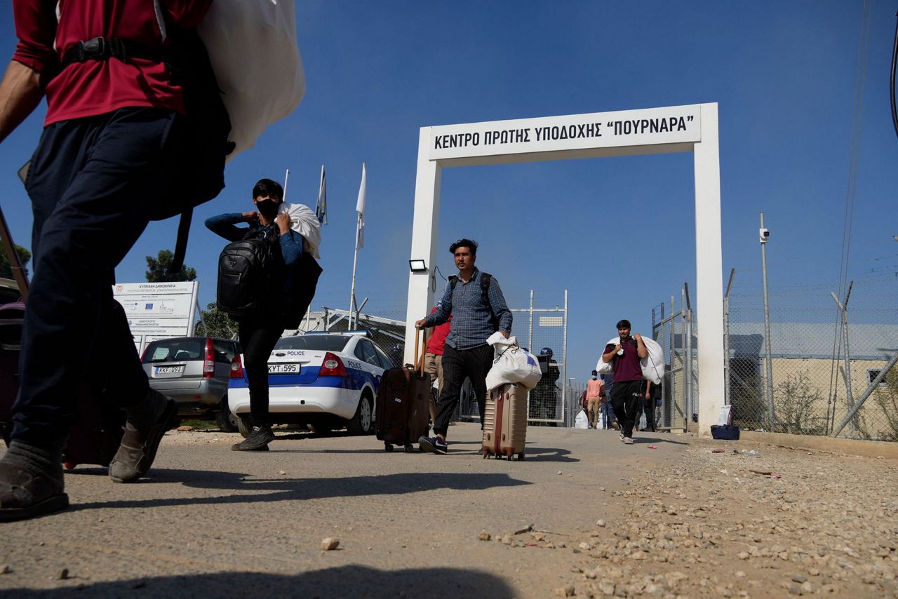 Fighting erupts at Cyprus migrant camp; 2 hurt, tents ablaze