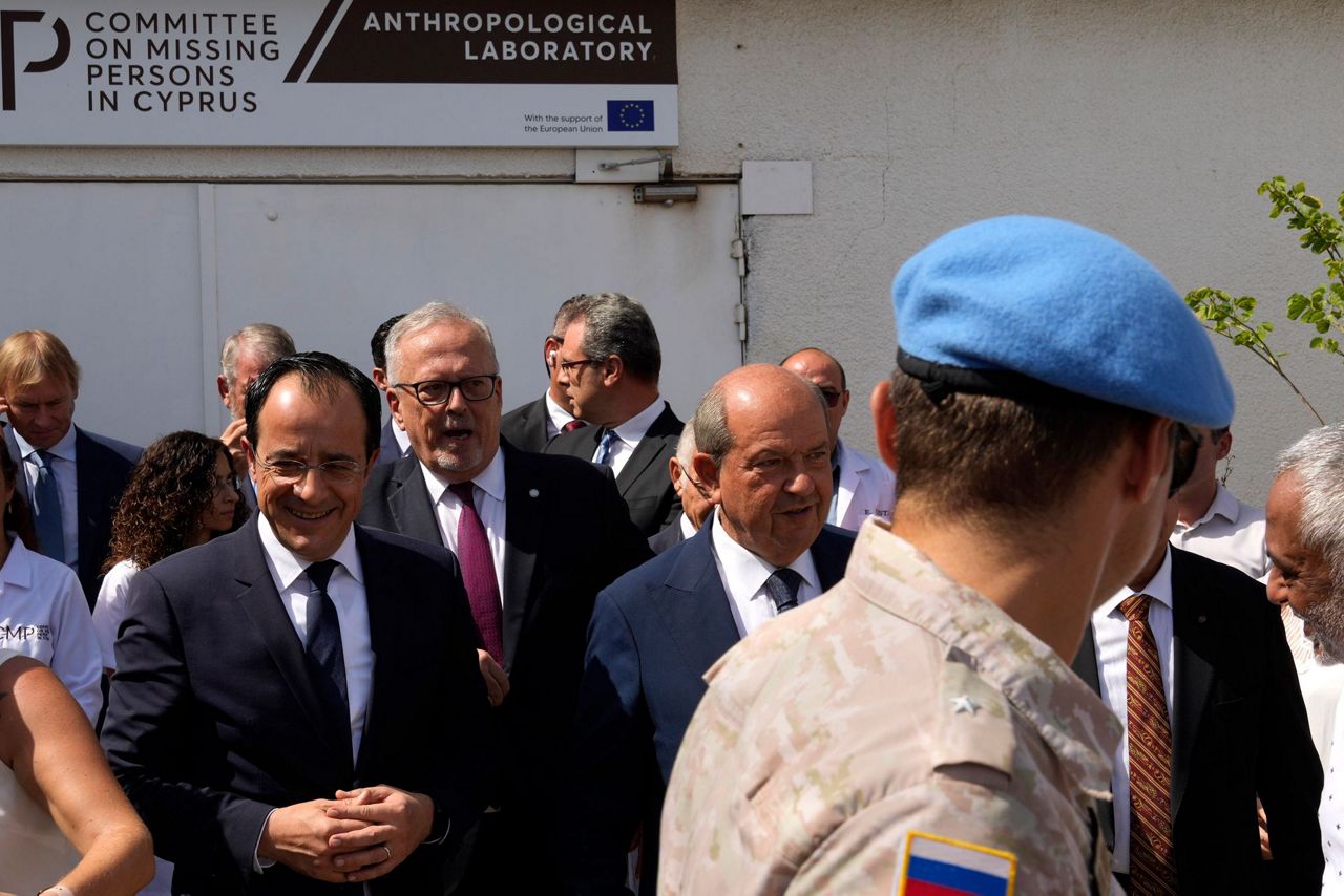 Divided Cyprus' rival leaders appeal for information on the missing as ...