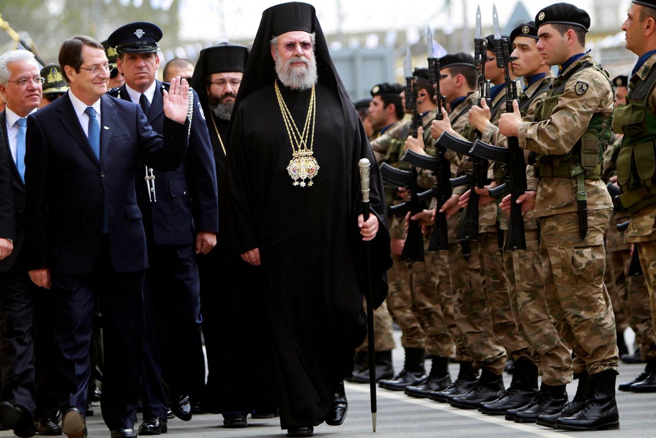 Cyprus' Greek Orthodox Archbishop Chrysostomos II dies at 81