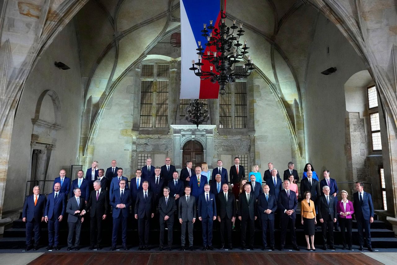 Europe's leaders gather in Prague but Russia isn't invited