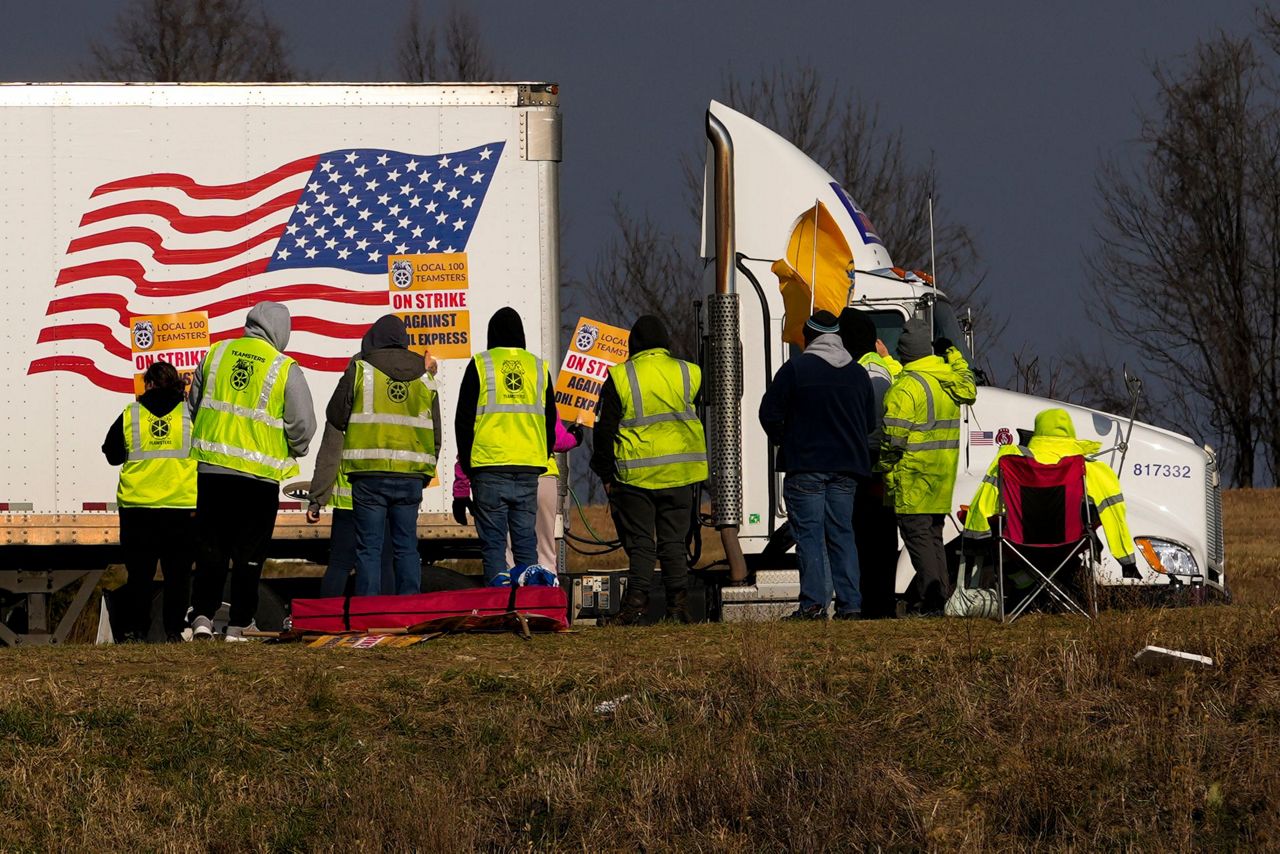 Unionized DHL Express workers strike at critical Cincinnati air cargo hub