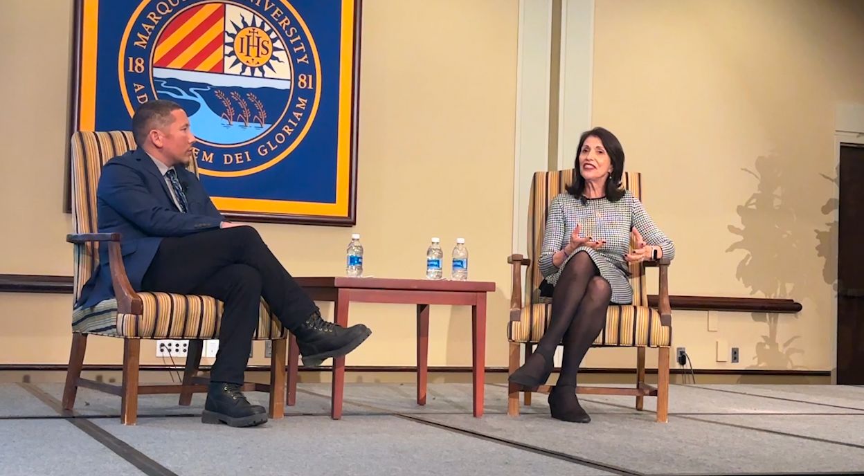 Diane Foley pays tribute to her son at Marquette University