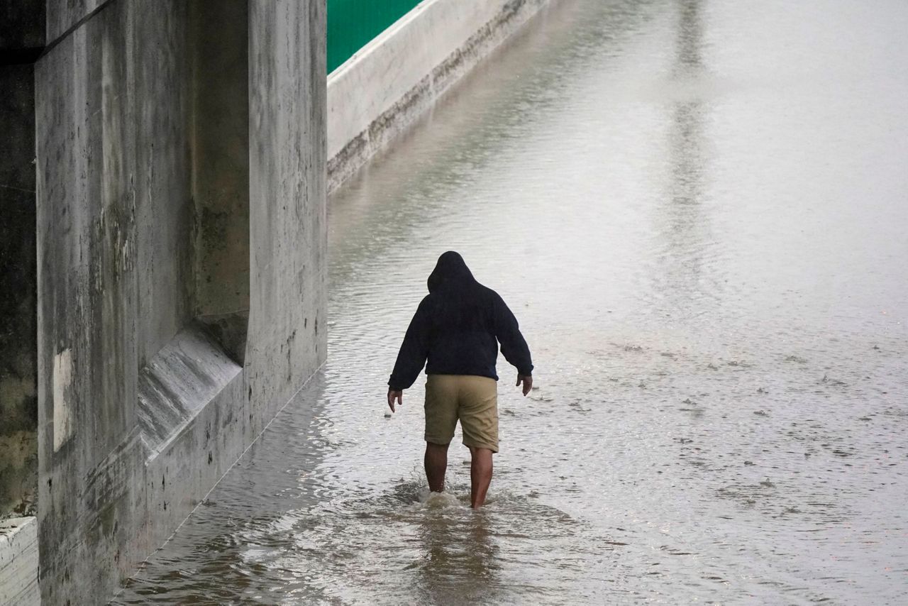 Heavy rain floods streets across Dallas-Fort Worth area