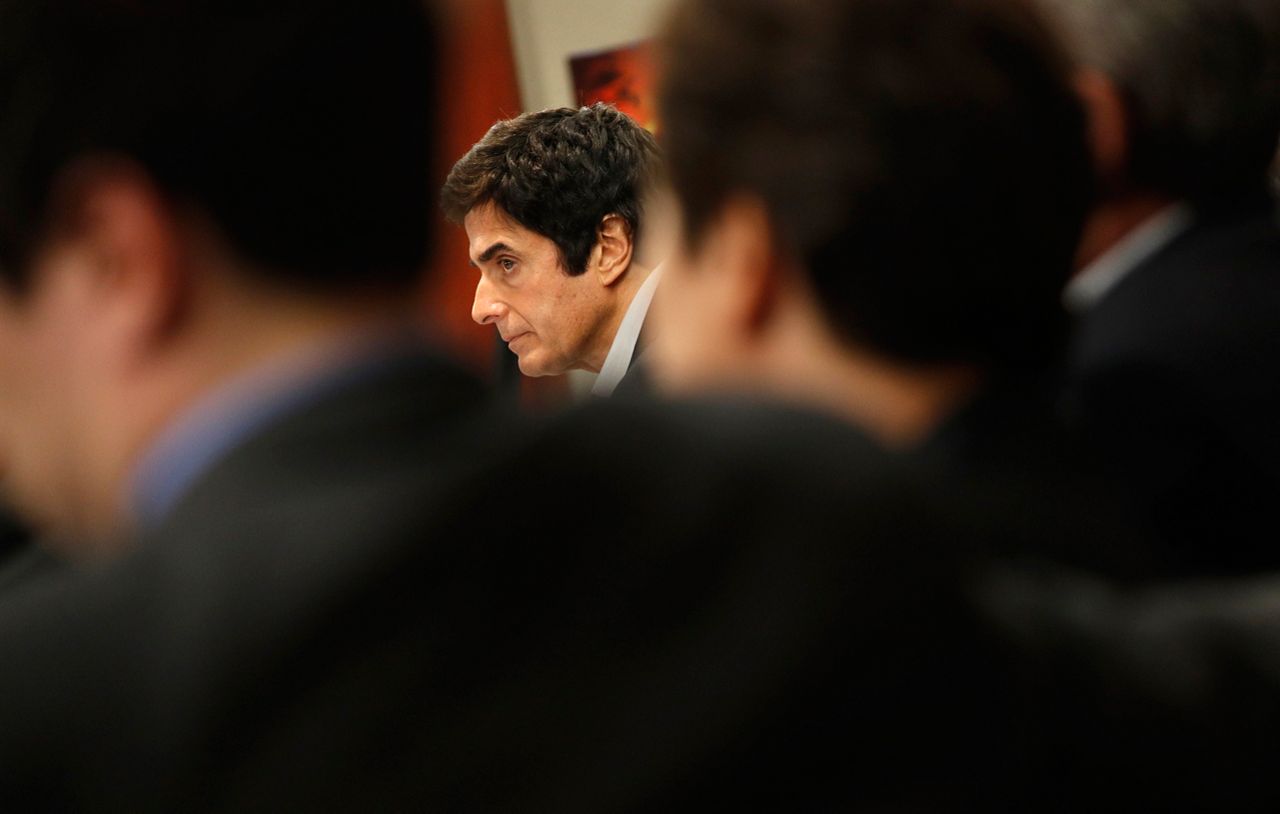 British man tells Copperfield jury of running before fall