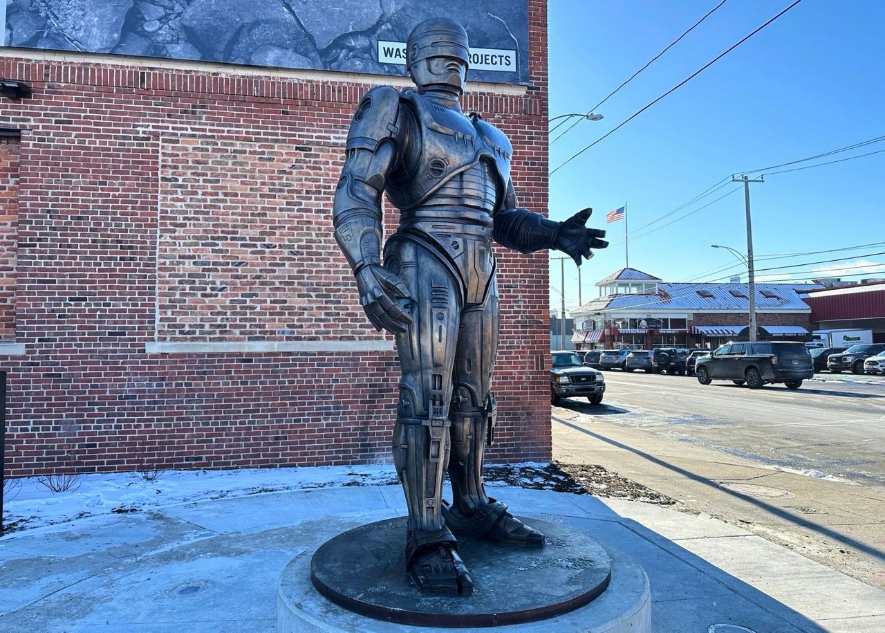 Detroit's own crime-fighter RoboCop finally stands guard in Motor City