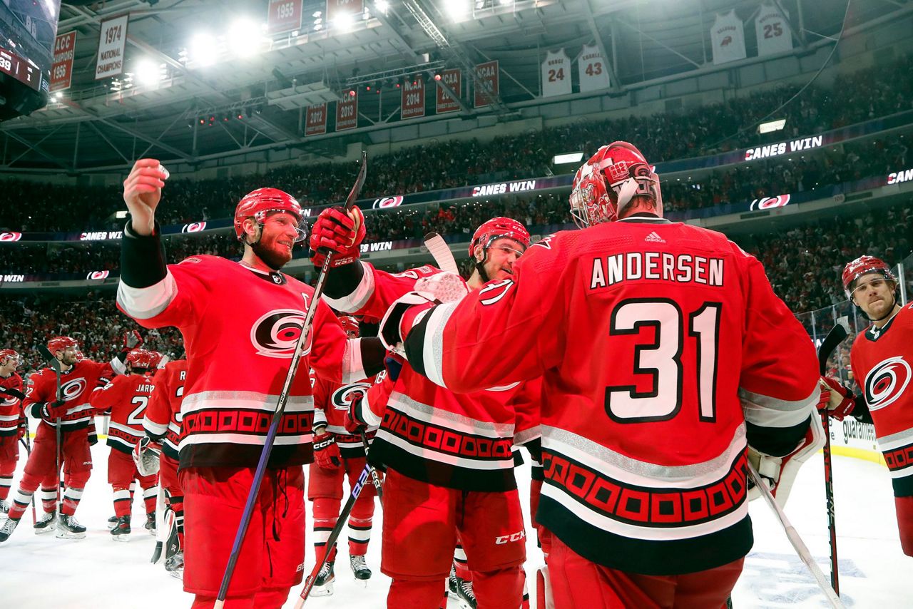 Hurricanes ride collective scoring into Eastern Conference finals of ...