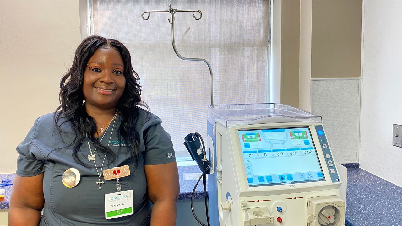Mother becomes dialysis technician in honor of her daughter