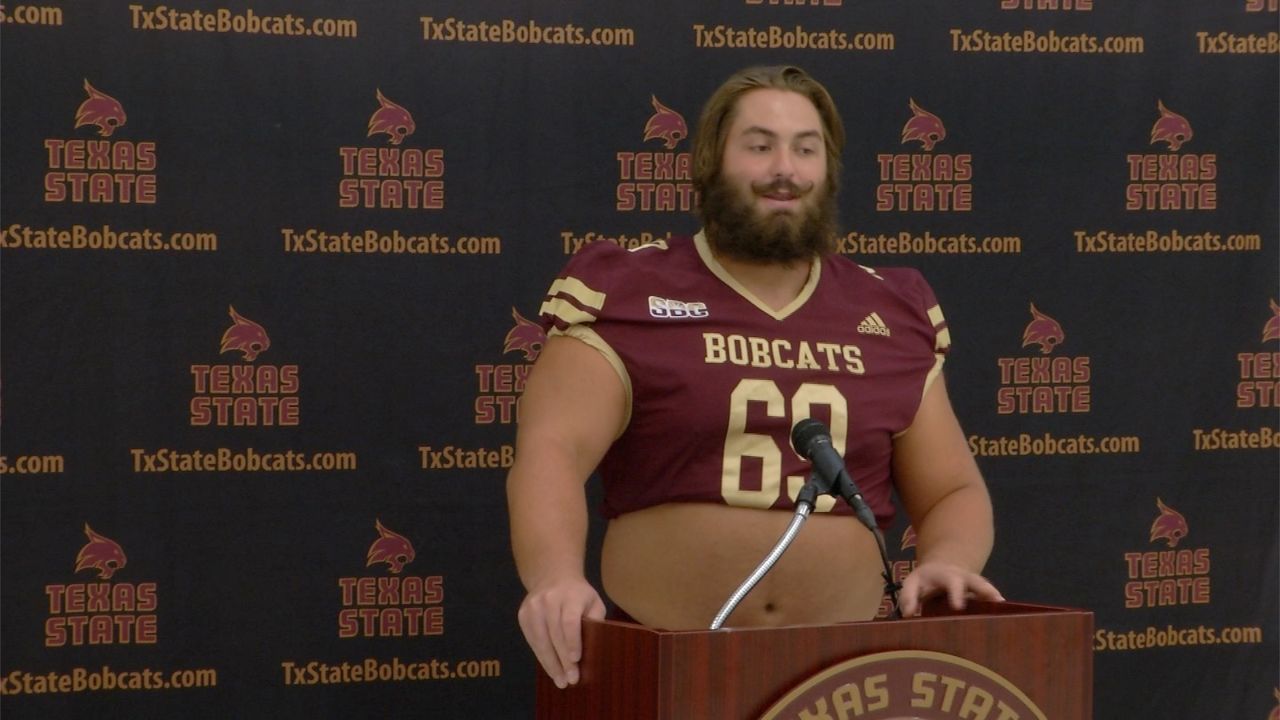 Meet Texas State offensive lineman Liam Dobson
