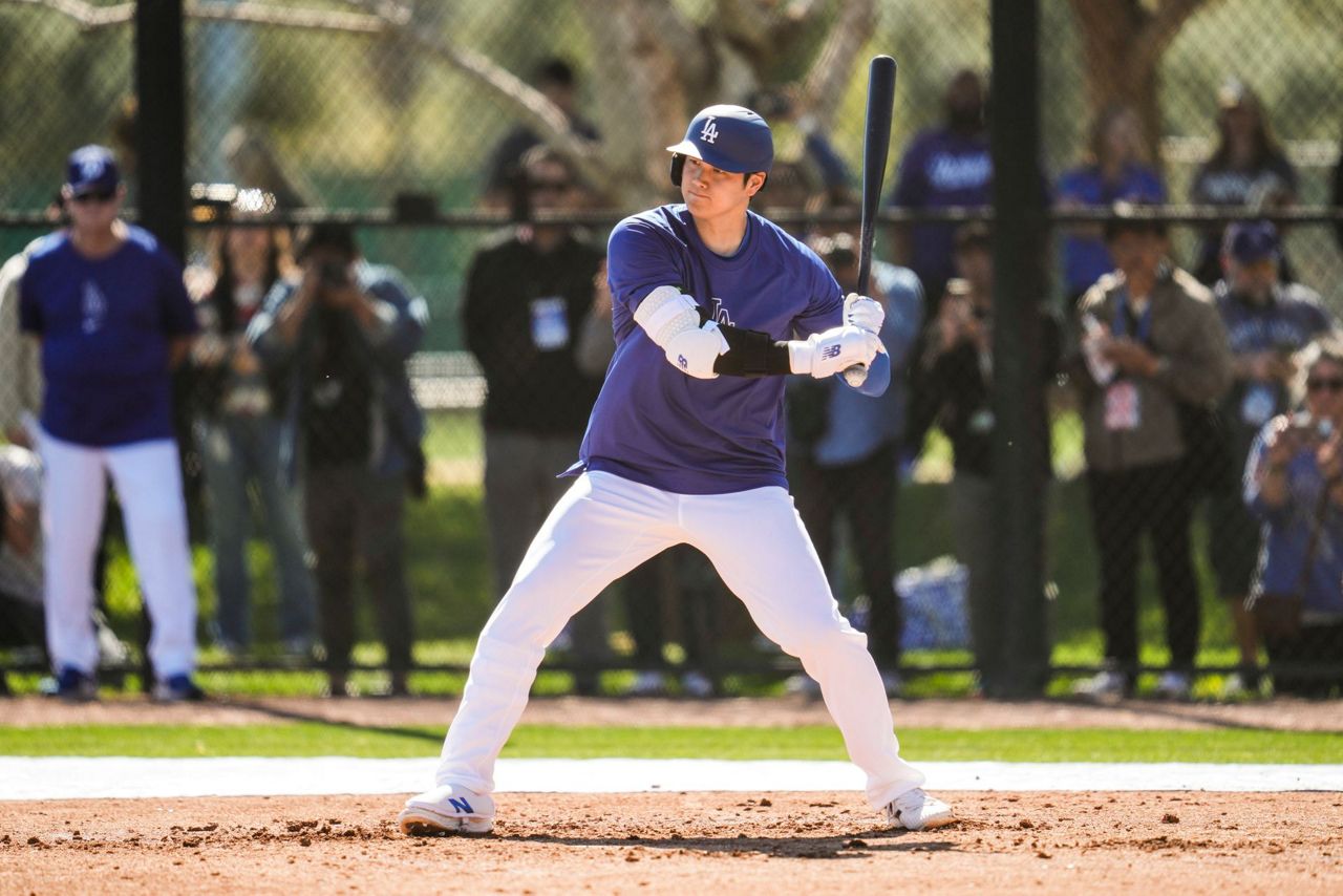 Ohtani takes live batting practice with Dodgers in his latest step ...