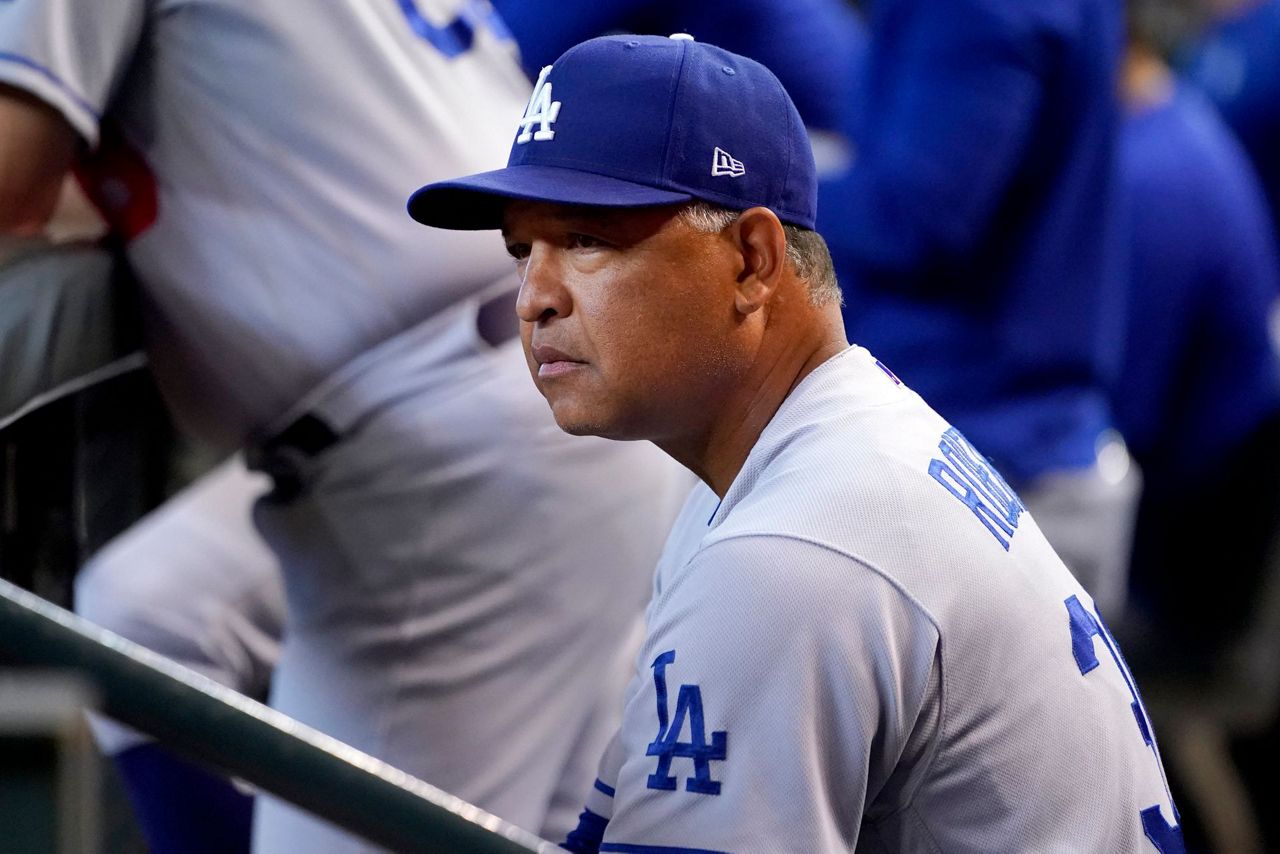 Umpires bar Dodgers' Roberts from pitching position player