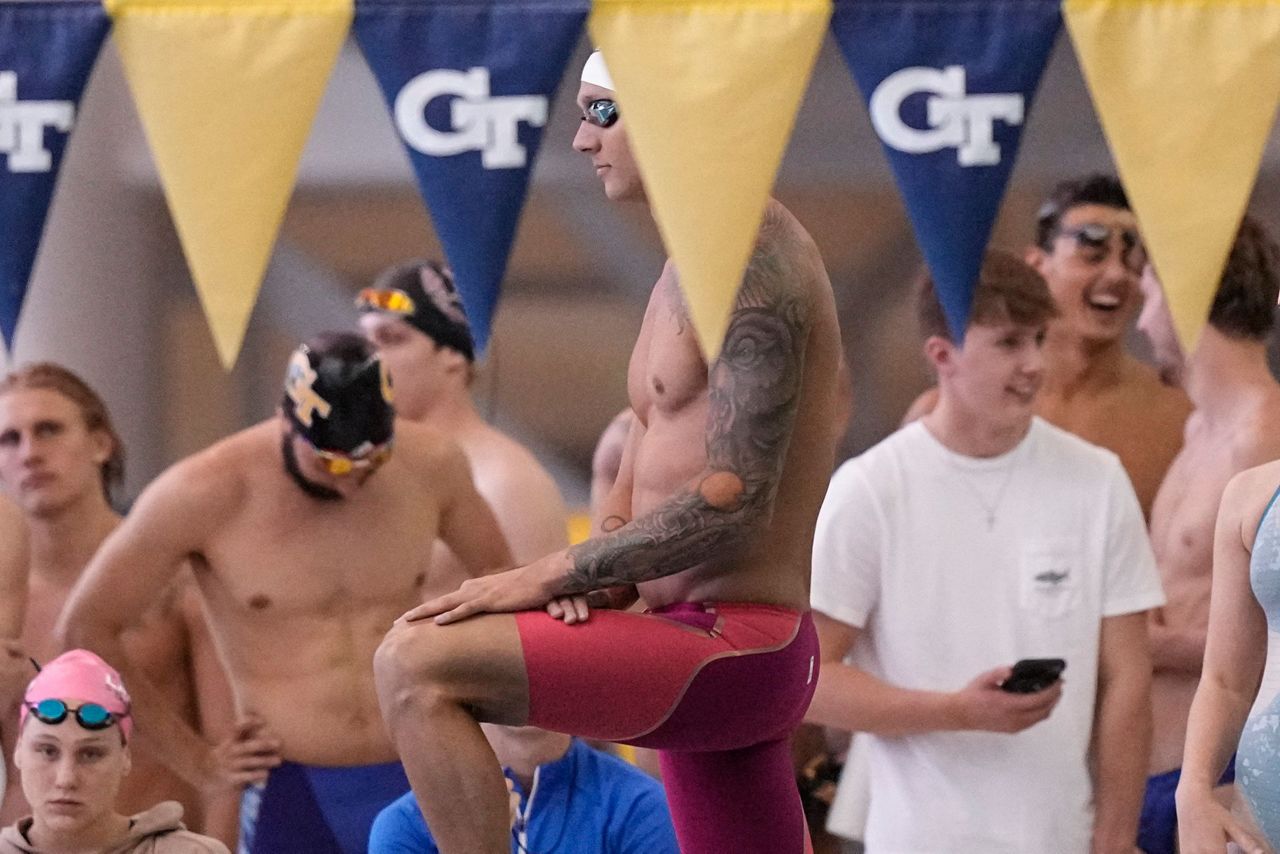 Olympic star Caeleb Dressel returns to pool in Atlanta, first meet in ...