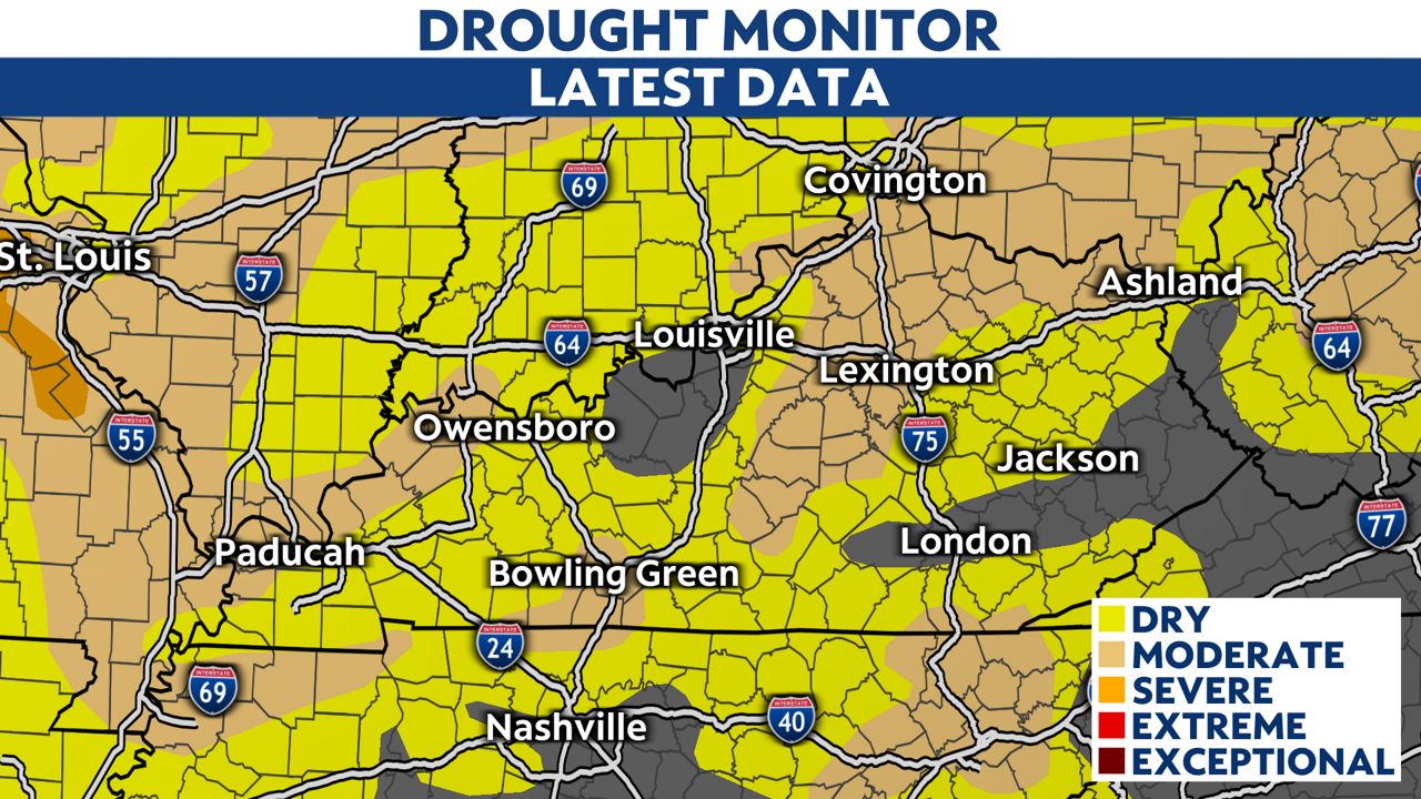 Small improvements to the ongoing drought in Kentucky