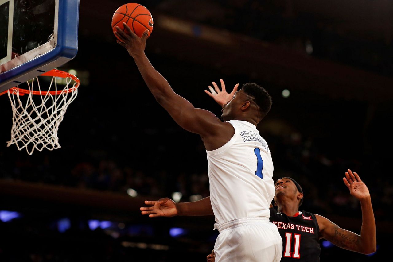 Williamson helps No. 2 Duke top unbeaten Texas Tech