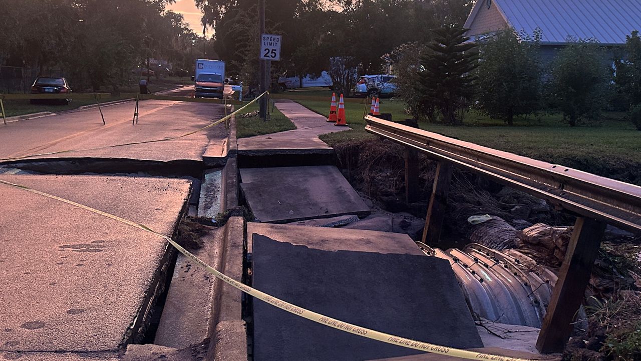 Eustis residents still displaced after culvert collapse