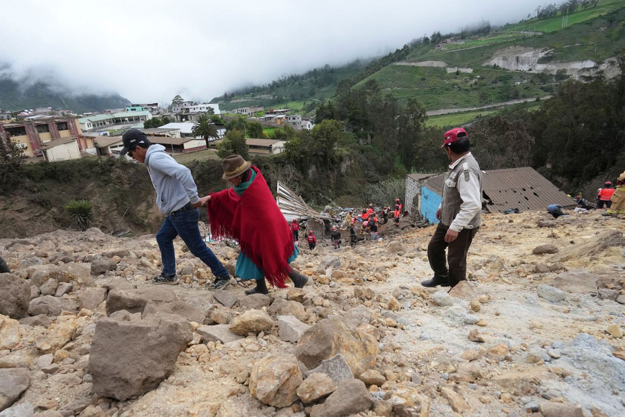 At least 16 killed, dozens missing, in Ecuador landslide