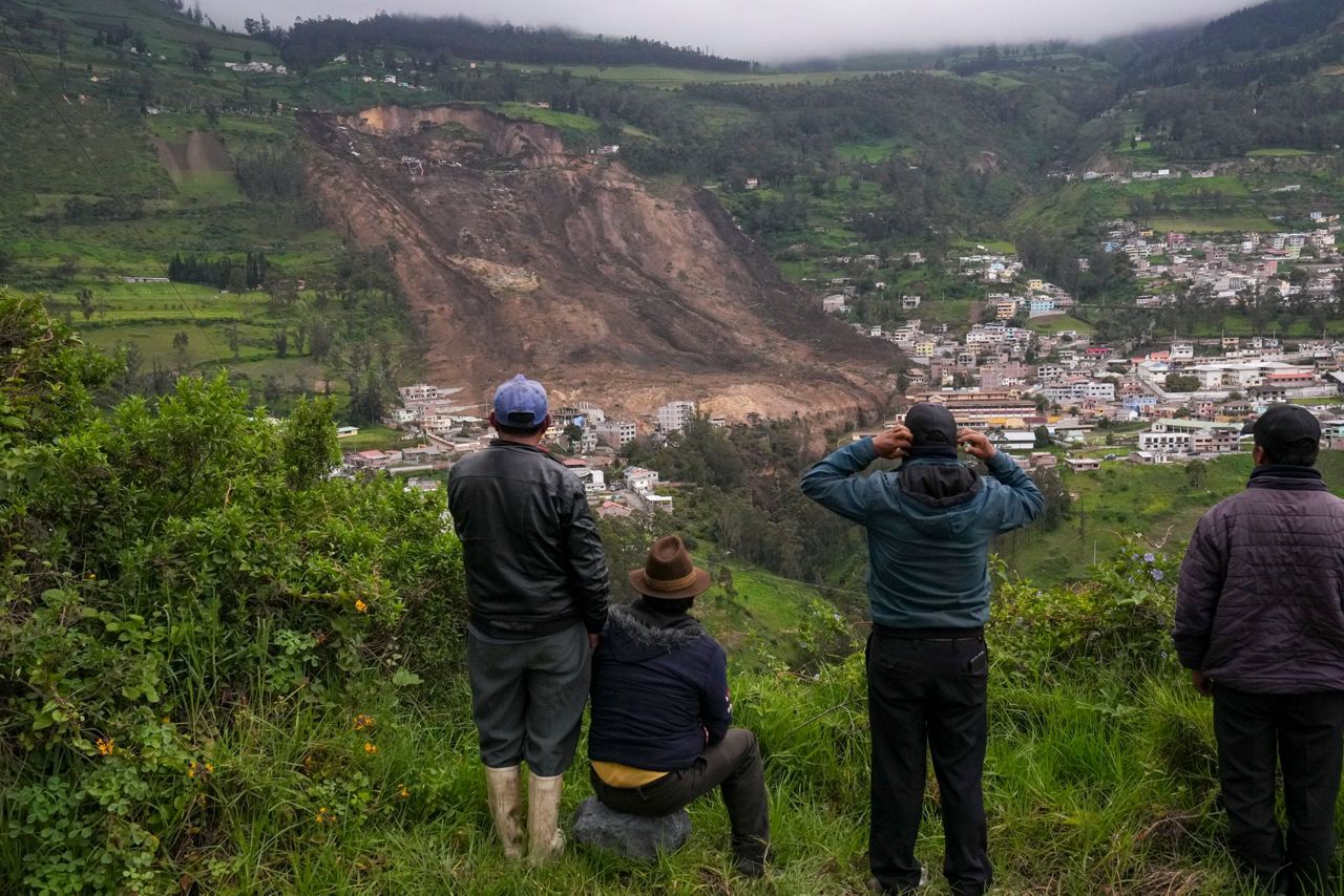 At least 16 killed, dozens missing, in Ecuador landslide