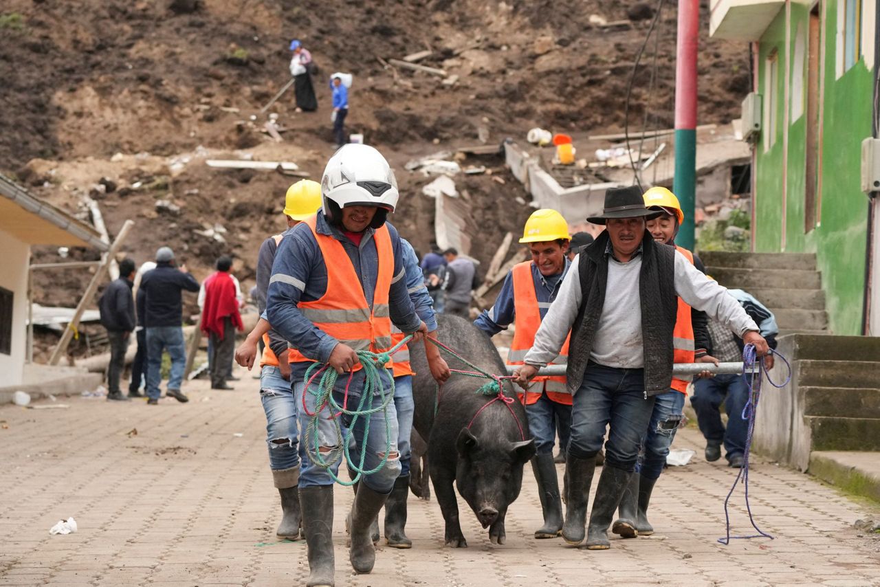 At least 16 killed, dozens missing, in Ecuador landslide