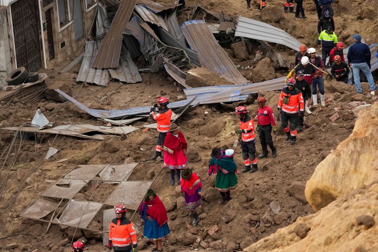 At least 16 killed, dozens missing, in Ecuador landslide