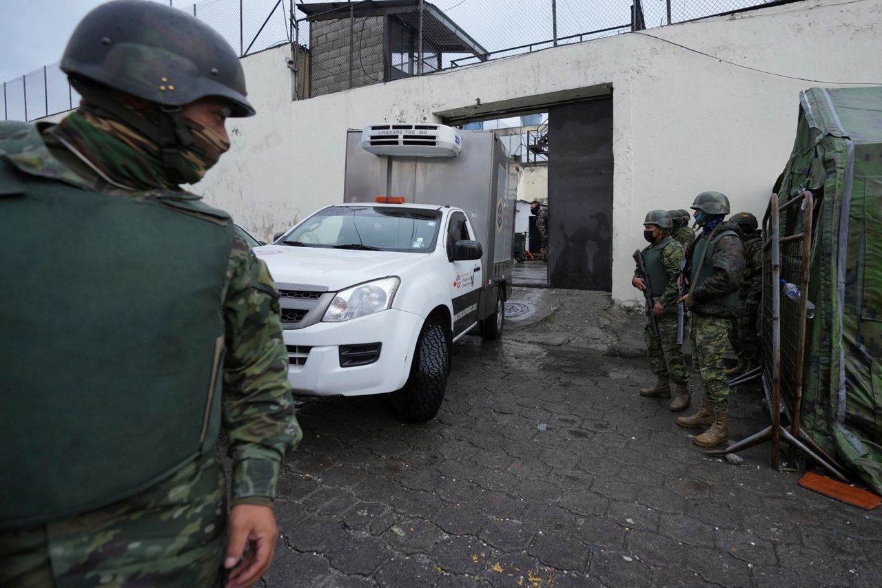 Authorities: 10 inmates killed in Ecuador prison riot