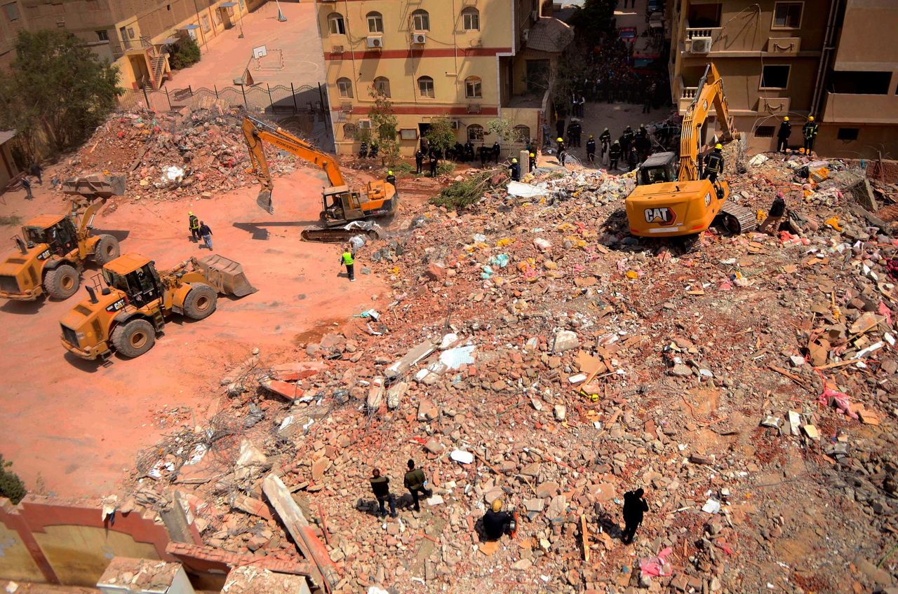 Building collapses in Egypt's capital killing 5, injuring 24