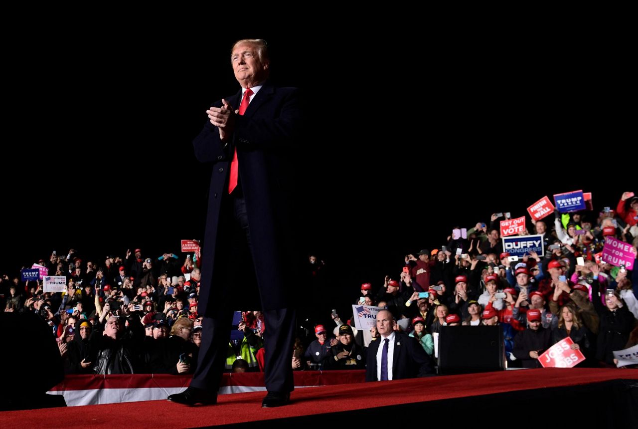 Trump rallying in Wisconsin after thwarted pipe bomb attacks