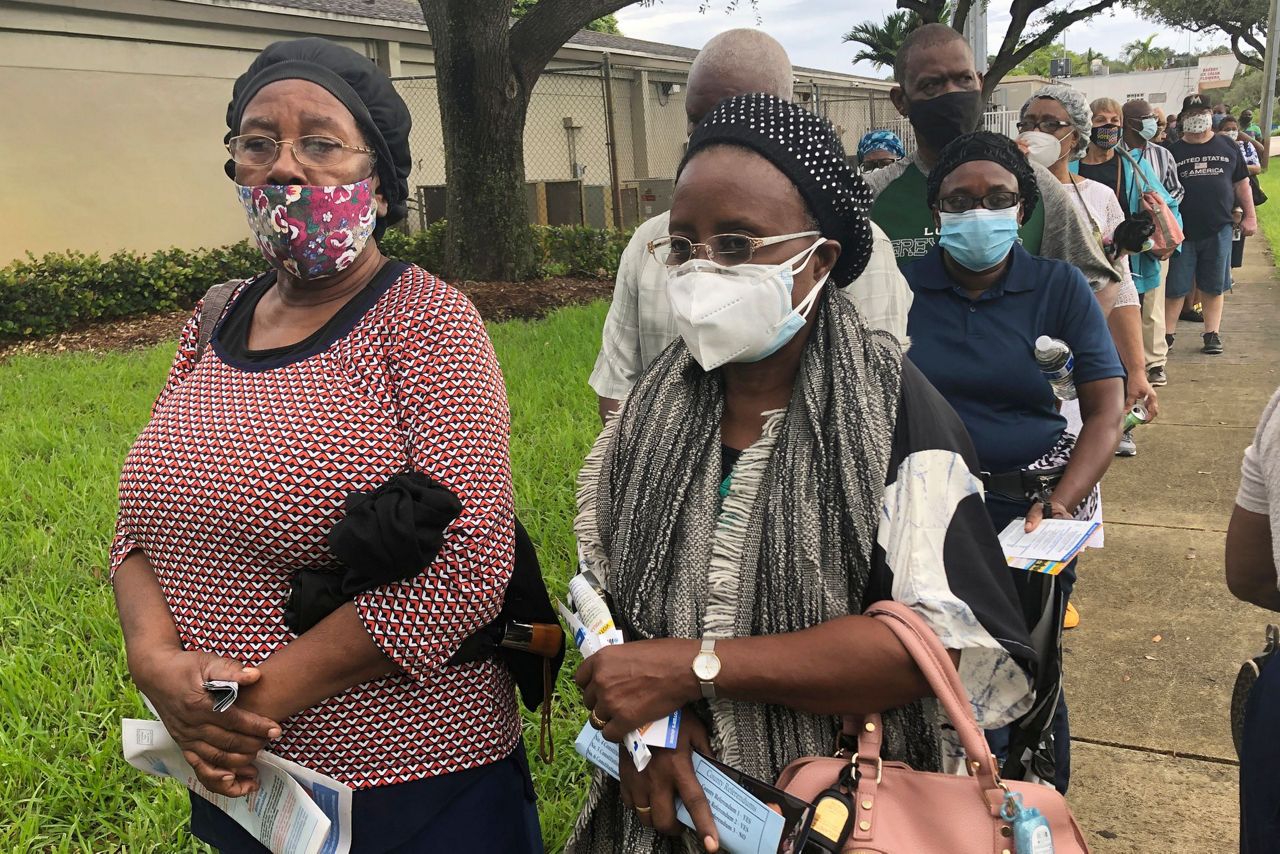 Early in-person voting begins in key swing state of Florida