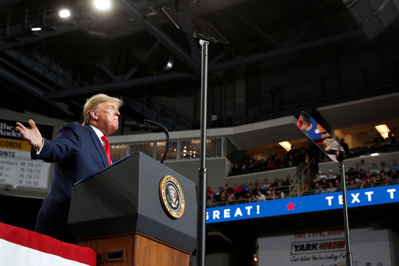 Trump heading to Ohio for 1st campaign rally of 2020