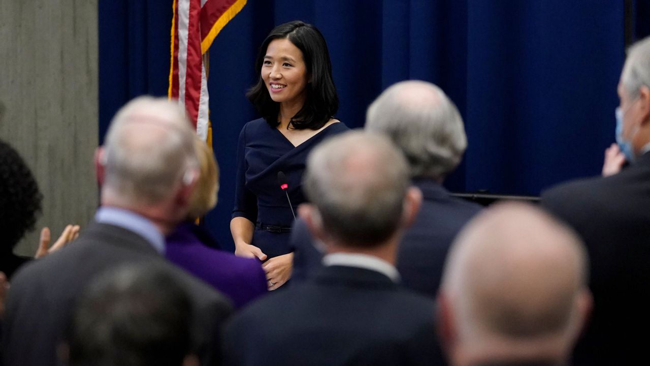 Michelle Wu sworn in as Boston’s first woman elected mayor