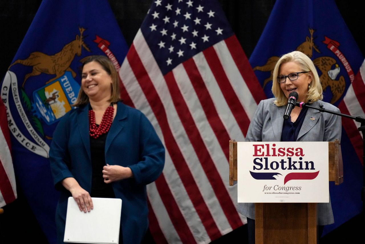 GOP's Cheney visits Michigan to support Democrat Slotkin bid