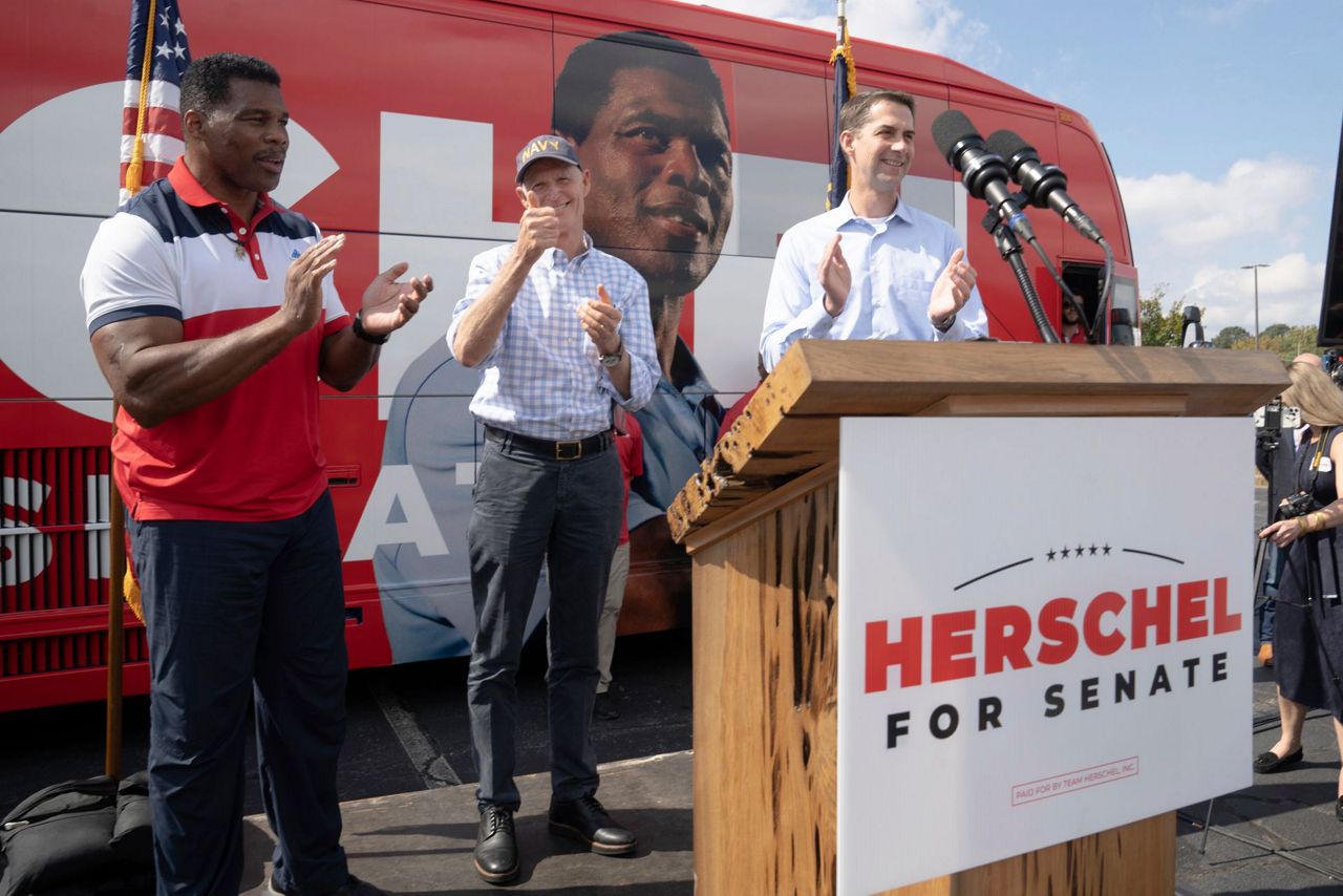 Walker campaigning with 2 GOP senators after abortion report