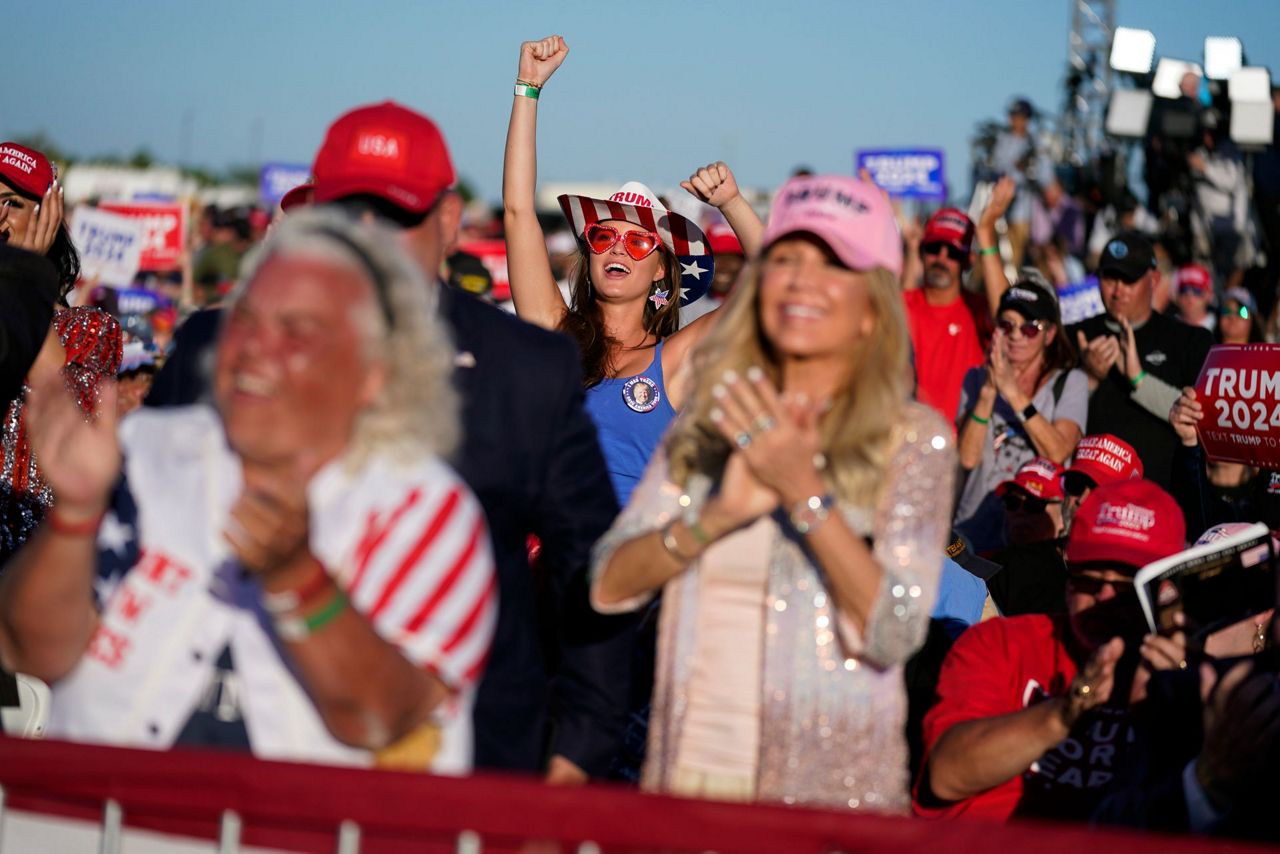 Trump rallying supporters in Waco ahead of possible charges