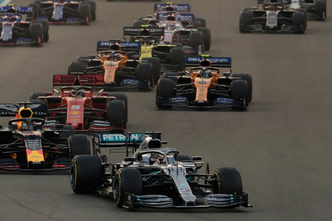 Hamilton cruises to victory at season-ending Abu Dhabi GP