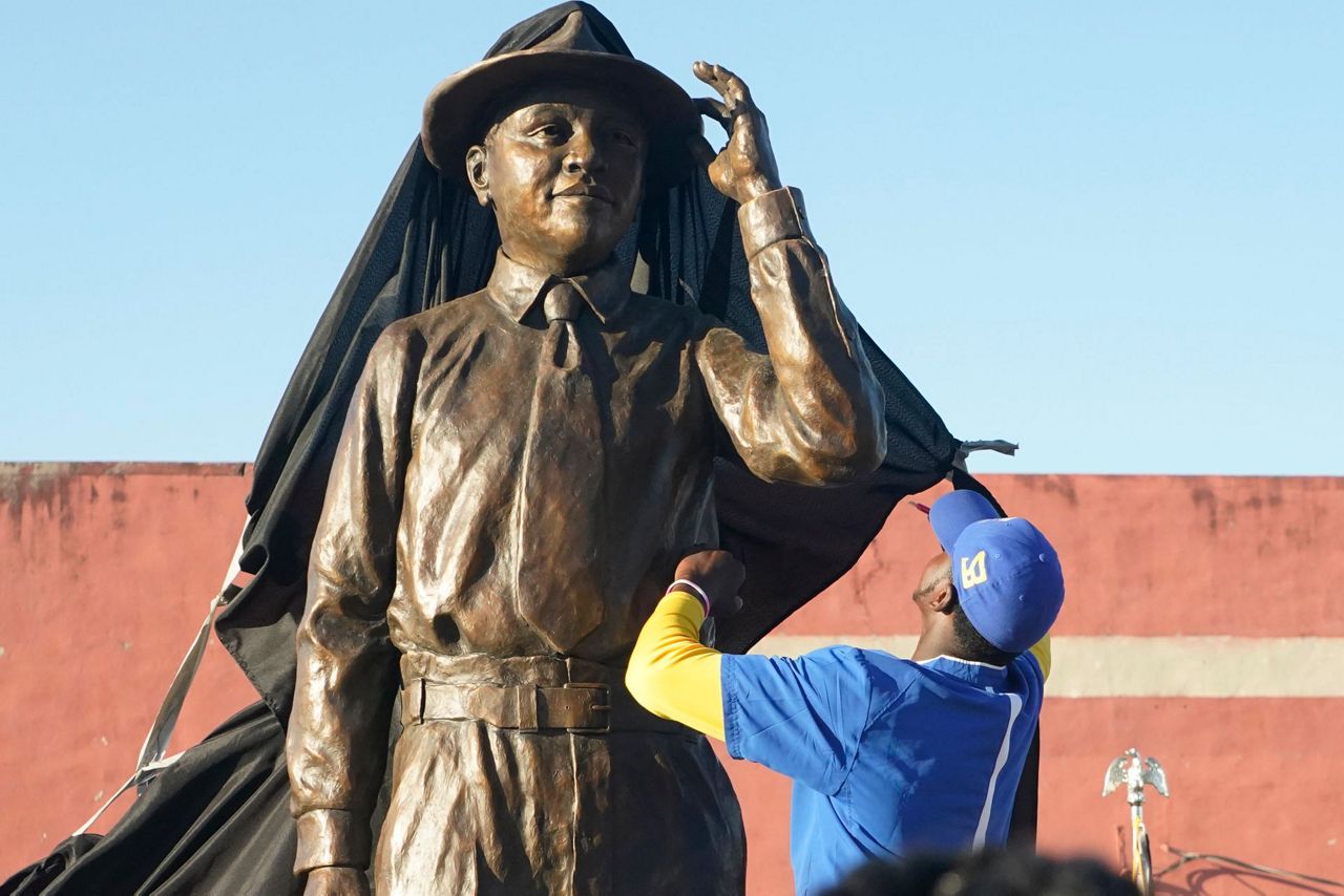 Community with Confederate monument gets Emmett Till statue