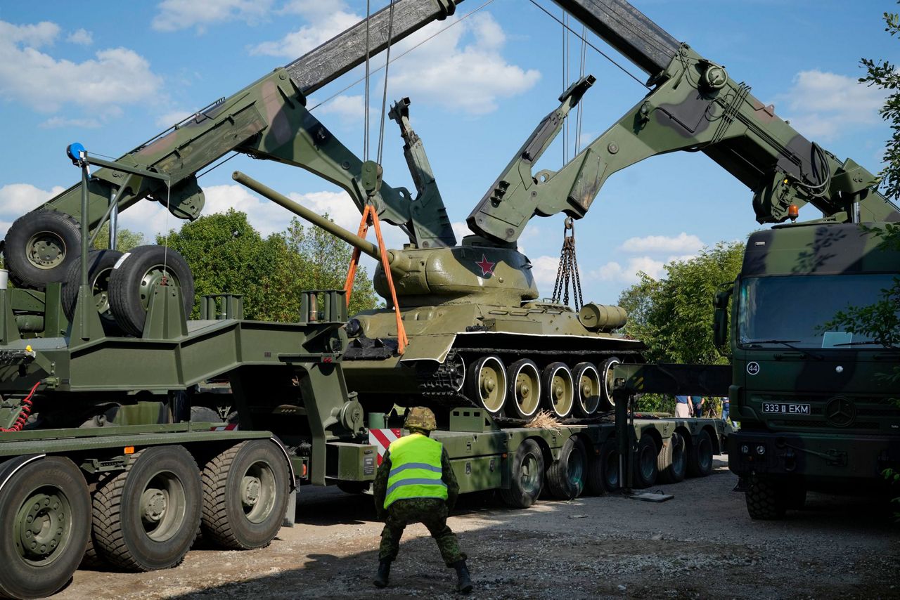 Estonia removes Soviet monument, citing public order