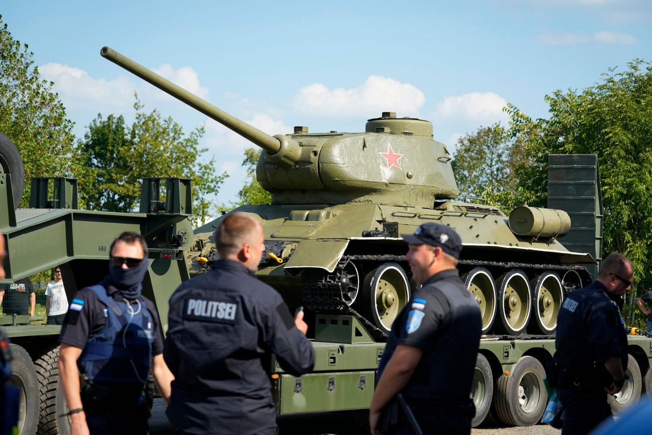 Estonia removes Soviet monument, citing public order