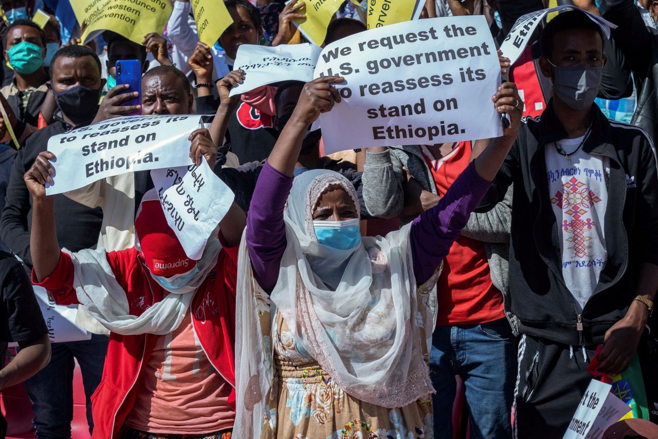 Ethiopians protest US sanctions over brutal Tigray war
