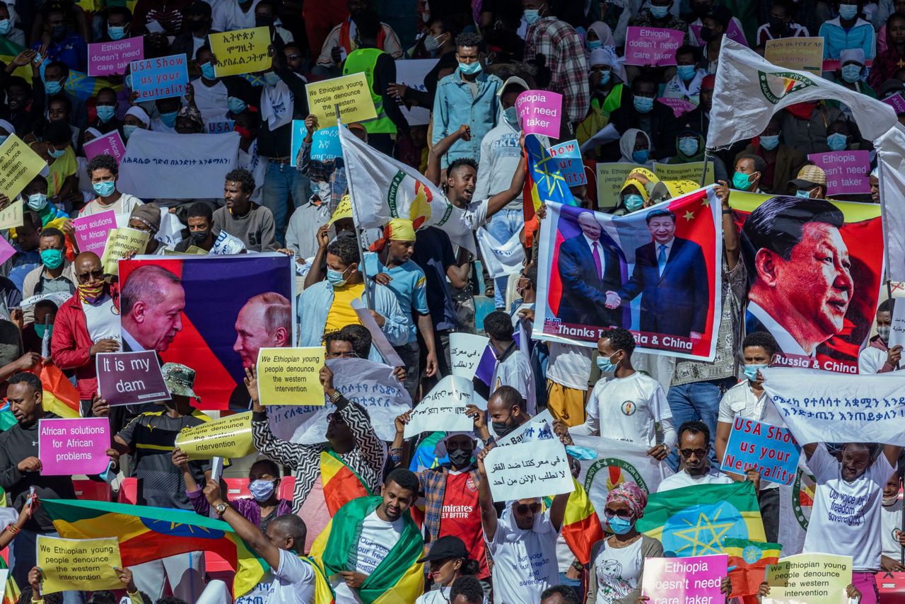 Ethiopians protest US sanctions over brutal Tigray war