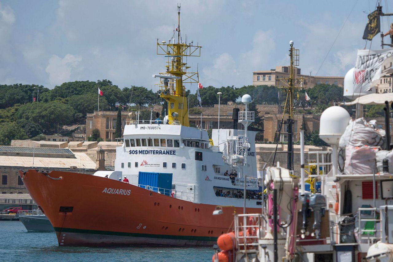 The Latest: Charities call on EU to save migrant rescue ship