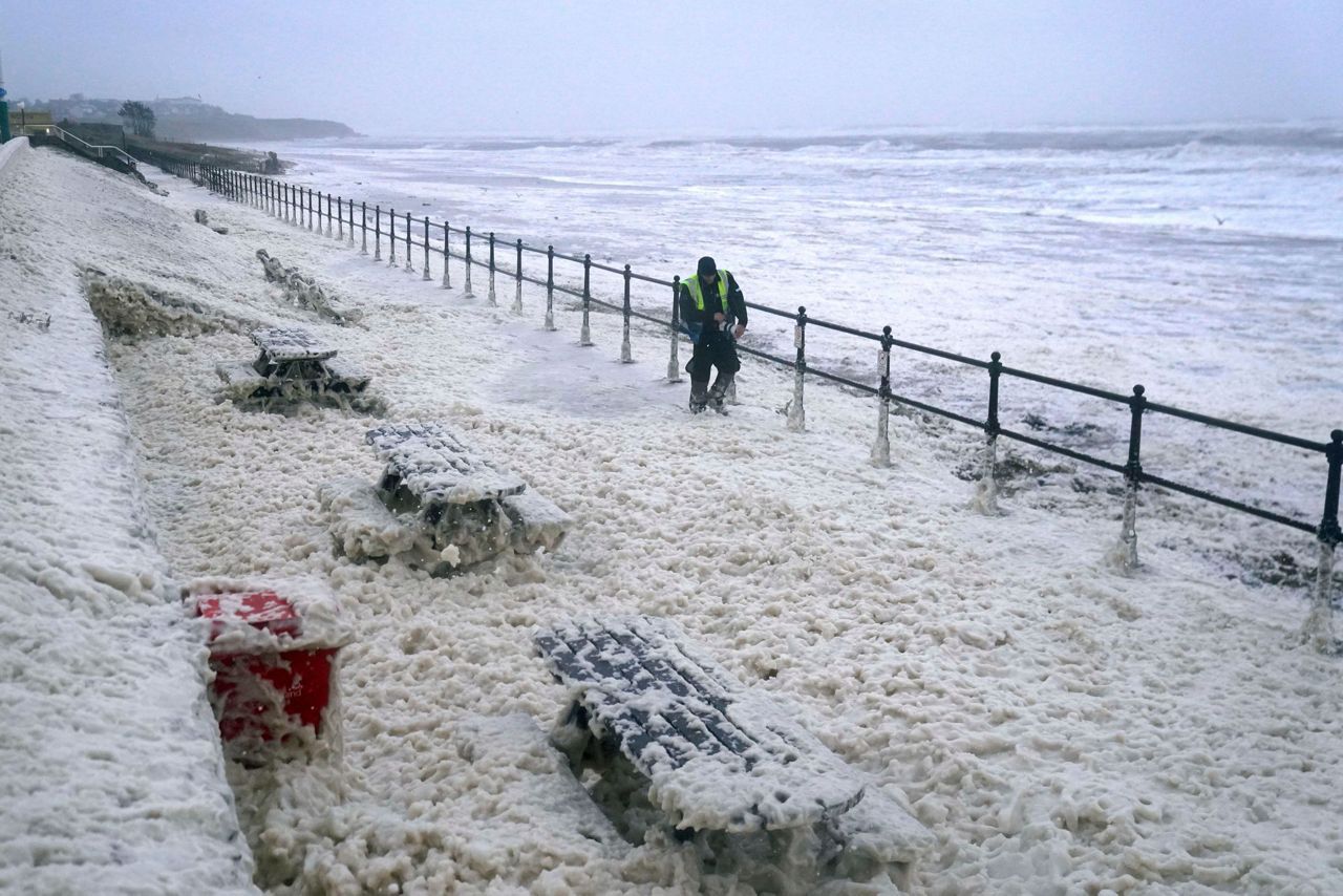 Northern Europe continues to brace for gale-force winds and floods