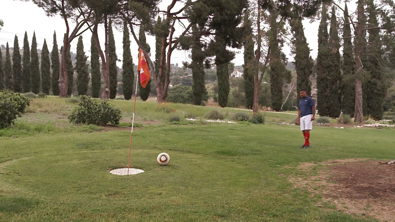 Soccer meets golf in footgolf at golf course