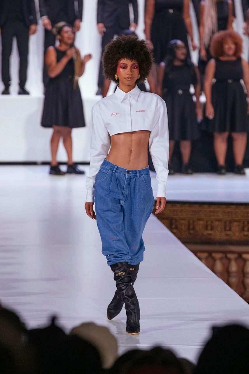 Pyer Moss celebrates black culture with fashion and music