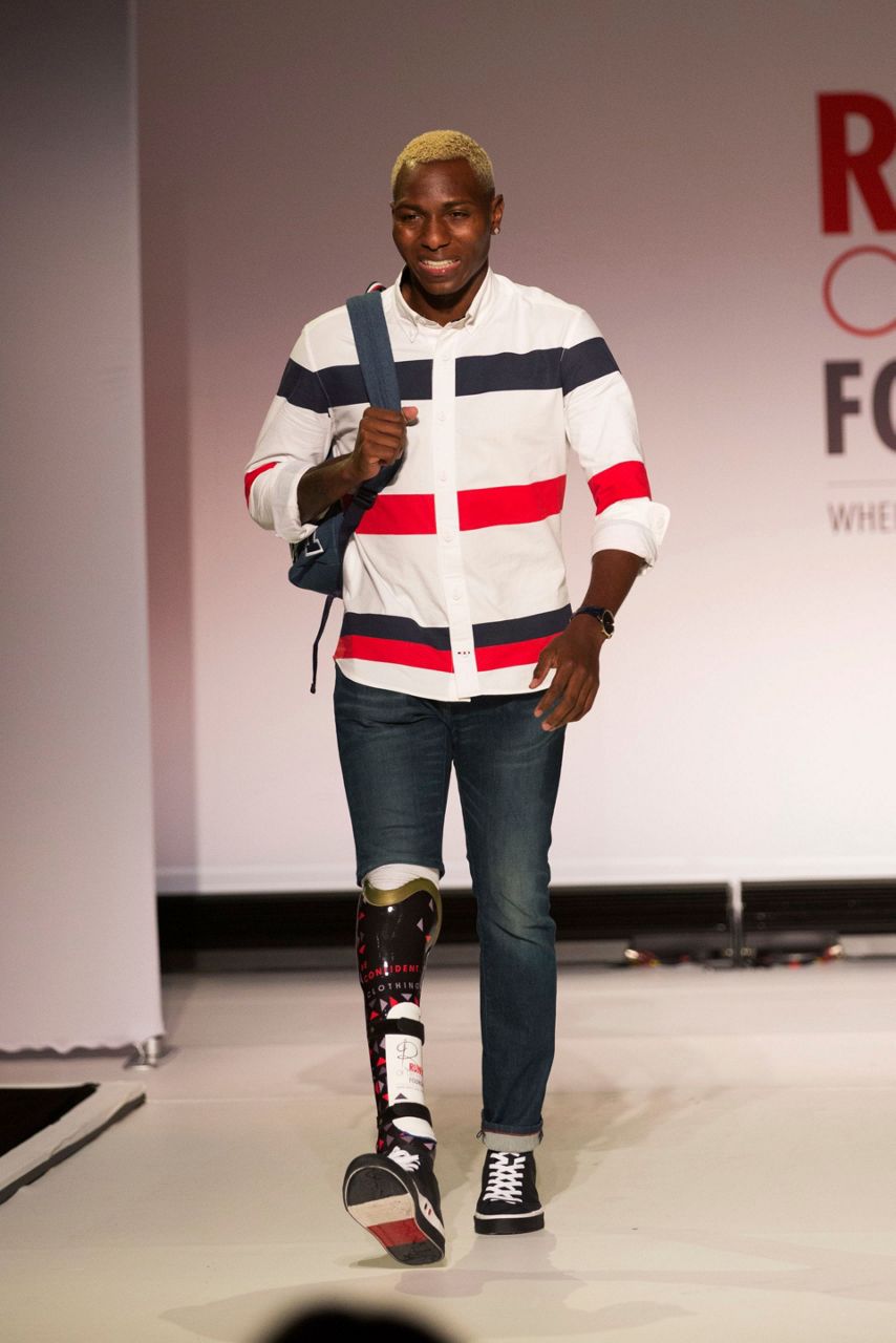 Clothes for people with disabilities highlighted on catwalk