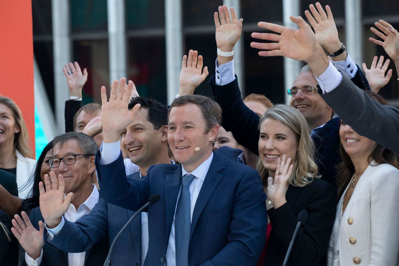 Shares of Peloton skid on first day of trading