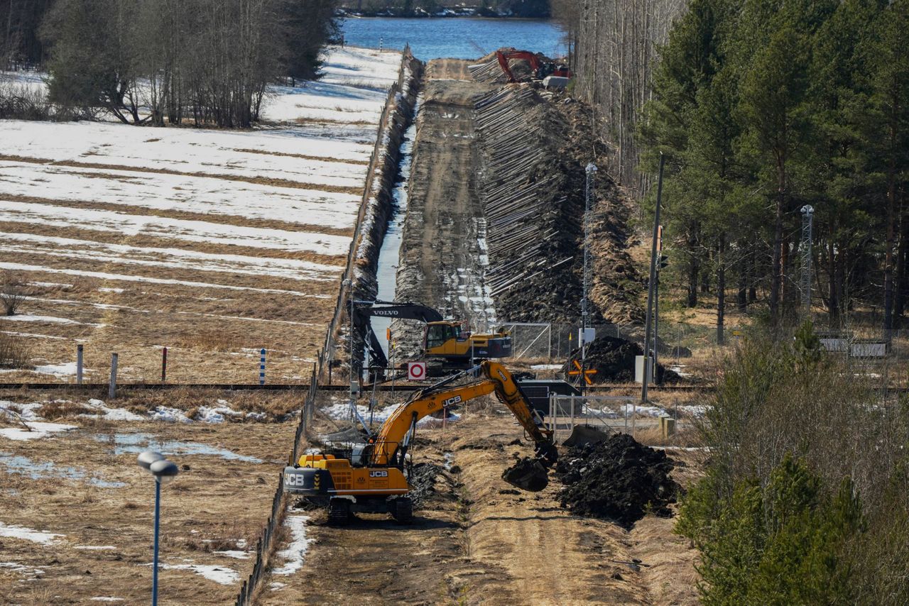 NATO member Finland breaks ground on Russia border fence