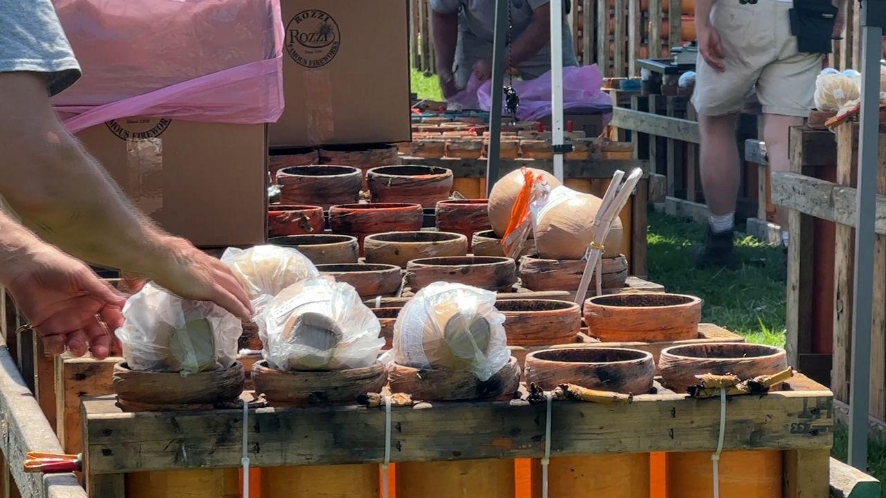 What it takes to set up a large fireworks show
